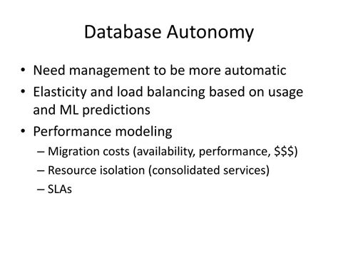 Ppt Database Scalability Elasticity And Autonomy In The Cloud