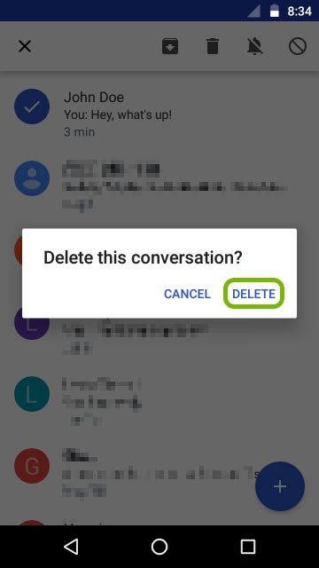 how to delete text messages android phone or tablet