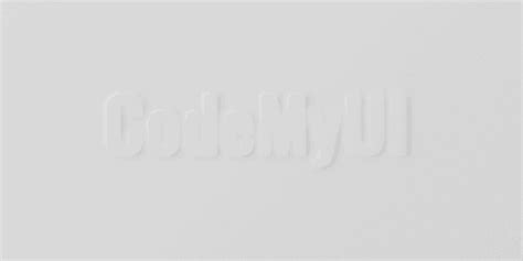 Neumorphic Text Effect Codemyui