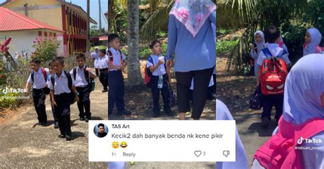 VIDEO Tak Nampak Ibu Jemput Balik Sekolah Reaksi Budak Ini Buat Ramai Boleh Relate