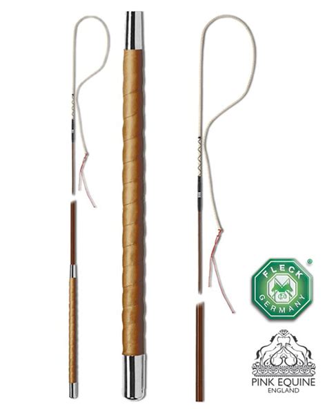 The Fleck Driving Drop Lash Whip Leather Wrapped Grip