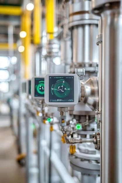 Industrial Process Control Monitor Premium AI Generated Image