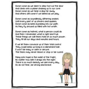 Poetry About Fear And Overcoming It The Integrated Teacher