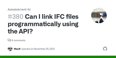 Can I Link Ifc Files Programmatically Using The Api Issue Autodesk Revit Ifc Github