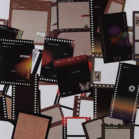 수블리예 감성 다꾸 레트로 무비 영상 포토 프레임 메모 페이퍼 30매 위시버킷