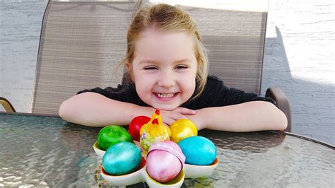 აღდგომის ფერადი კვერცხების შეღებვა ლილესთან და მამიკოსთან ერთად Youtube