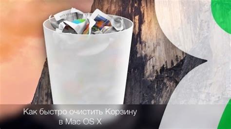 Как быстро очистить Корзину в Mac Os X и удалить застрявшие файлы Яблык инструкции и обзоры