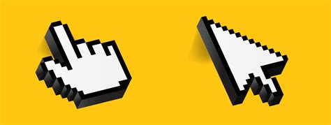 Click Cursor Button Computer Mouse Frame Vector Image