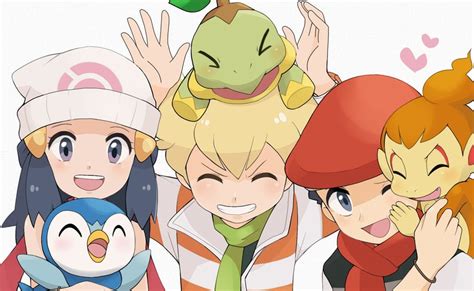 Dawn Piplup Lucas Barry Turtwig And 1 More Pokemon And 1 More