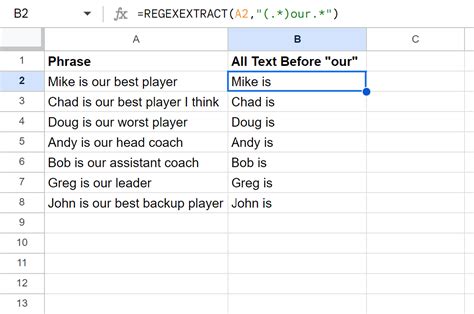 Google Sheets How To Extract Text Before A Character