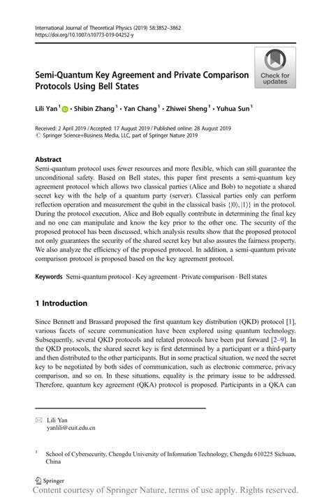 Semi Quantum Key Agreement And Private Comparison Protocols Using Bell