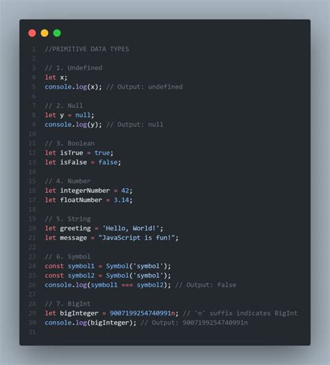 Why Primitive Data Types In Javascript Desmond Nzubechukwu Posted On The Topic Linkedin