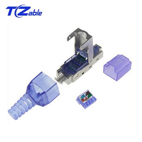 Cat7 Connector Ethernet Rj45 Shielded Crystal Head Grandado