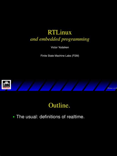 Rtlinux And Embedded Programming Pdf Real Time Computing