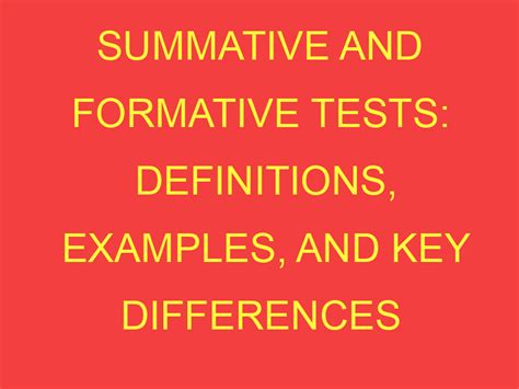 Summative And Formative Tests Definitions Examples And Key Differences Prc Board Exam