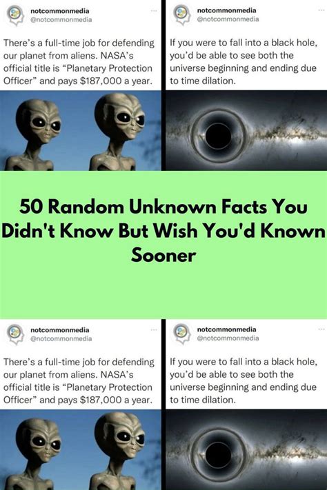 50 Random Unknown Facts You Didn T Know But Wish You D Known Sooner