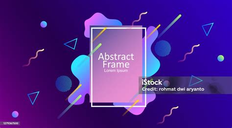 텍스트와 그라데이션 컬러풀 한 액체 디자인에 대 한 장소 와 추상적인 배경 0명에 대한 스톡 벡터 아트 및 기타 이미지 0명 3차원 형태 개념 Istock