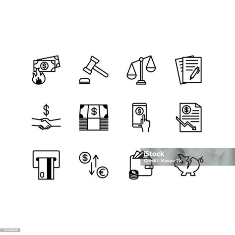 돈 및 지불 아이콘 세트 신용 카드 환전 환전 머니백 동전 신용 카드 지갑 등 편집 가능한 스트로크 로고에 대한 스톡 벡터 아트 및 기타 이미지 Istock