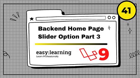 laravel 9 project 41 backend home page slider option part 3 youtube