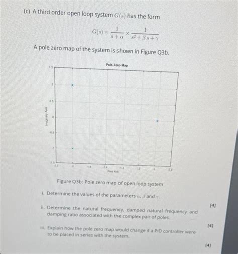 A The Open Loop Frequency Response Of An Armature Chegg