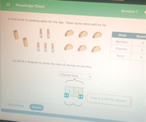solved knowledge check question 7 a food truck is tracking sales for