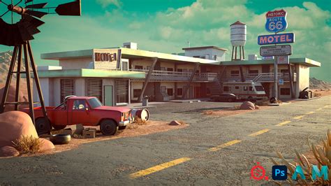 Artstation Roadside Motel