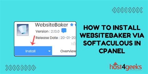 How To Install Websitebaker Via Softaculous In Cpanel Host4geeks Llc