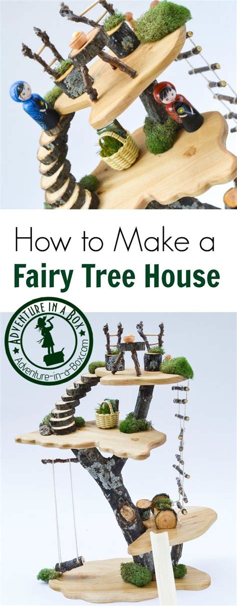 DIY Project How To Make A Toy Tree House Tree House Designs Fairy Tree Houses Tree House