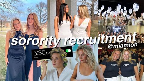Sorority Recruitment Week 2024 Miami University Youtube