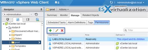 Vcp6 Dcv Objective 11 Configure And Administer Role Based Access Control Esx Virtualization