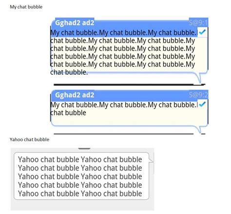 Create A Chat Bubble In Android Stack Overflow