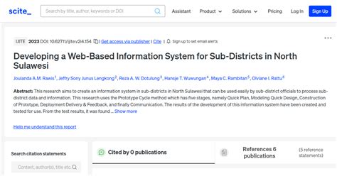 Developing A Web Based Information System For Sub Districts In North