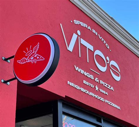 Vitos Logo Elegant Modern Italian Restaurant And Pizzeria Logo