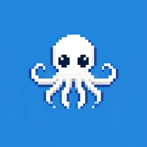 Cute Pixel Art Octopus Character Stock Illustrations 69 Cute Pixel