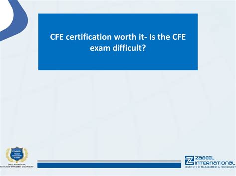 PPT CFE Certification Worth It Is The CFE Exam Difficult PowerPoint Presentation ID 10278130
