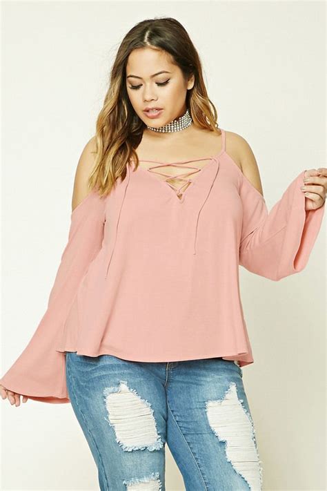 Forever 21 Forever 21 Plus Size Lace Up Top Plus Size Fashion Tips