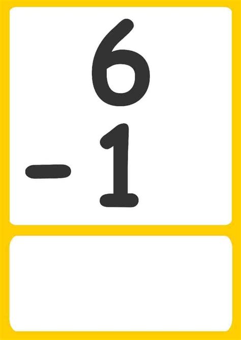 Subtraction Flashcards Artofit