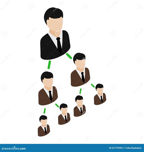 Office Hierarchy Pyramid Icon Isometric 3d Style Stock Vector Illustration Of Growth