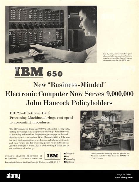 S USA IBM Magazine Advert Stock Photo Alamy