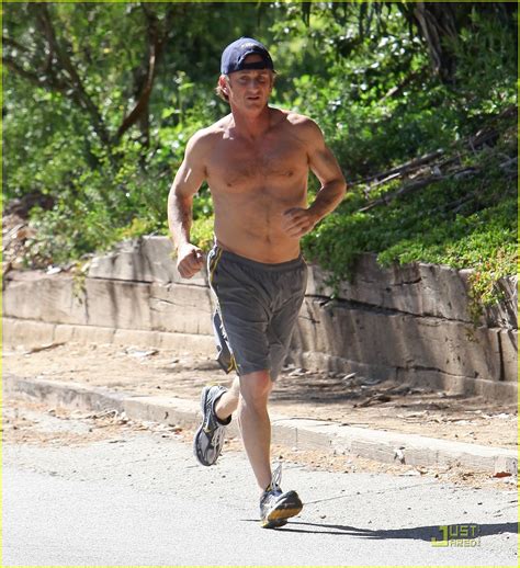 Sean Penn Shirtless Jogging In Malibu Photo 2532800 Sean Penn Shirtless Pictures Just Jared