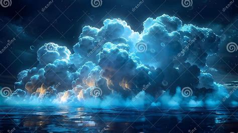 Binary Data Cloud A D Rendering For Cloud Computing Technology Background Concept Cloud