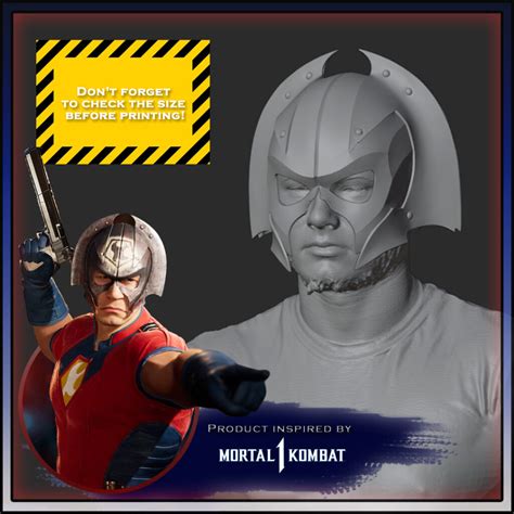 Peacemaker Helmet Fully Automatic Mortal Kombat D Model Stl