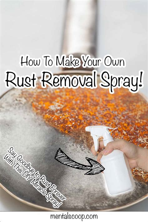 How To Make Your Own Rust Removal Spray Mental Scoop