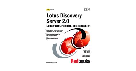 lotus discovery server 2 0 deployment planning and integration [book]