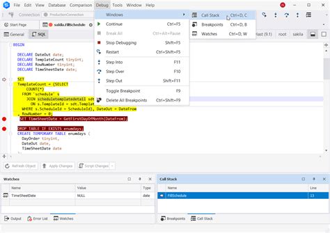 Debugger For Mysql Tool For Debugging A Mysql Database