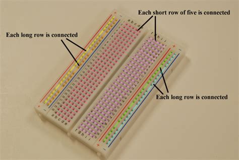 Steps To Make Breadboard Diagram Labelled