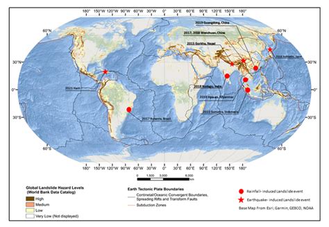 Rainfall And Earthquake Induced Landslide Events Present In The Hr Gldd Download Scientific