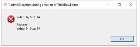 ami devx workbench for eclipse index error when opening file