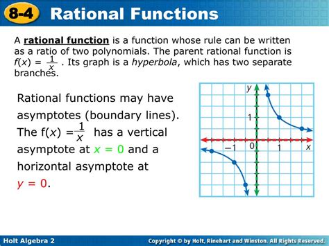 Ppt Rational Functions May Have Asymptotes Boundary Lines The F X Has A Vertical