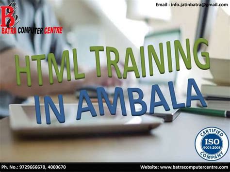 Html Training In Ambala Batra Computer Centre Ppt